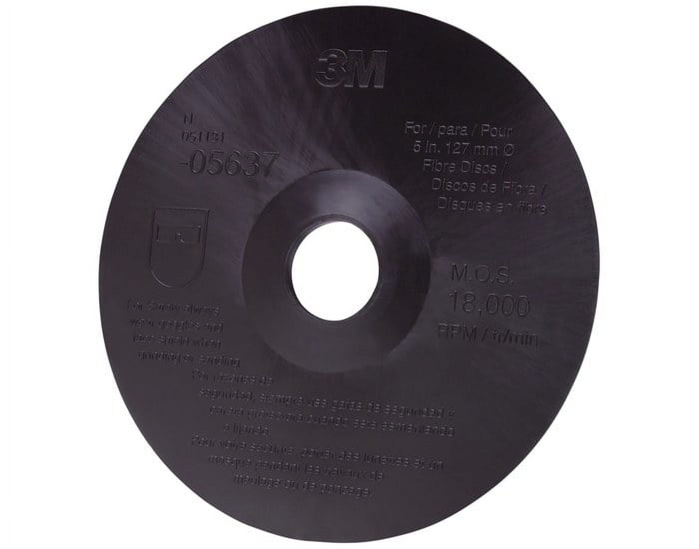 3M Fibre Disc Backup Pad, 05637, 5 in x 7/8 in - Walmart.com