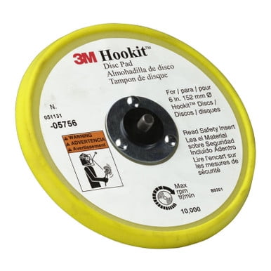 3M 05756, 6 inch, Hookit Low Profile Disc Pad - Walmart.com