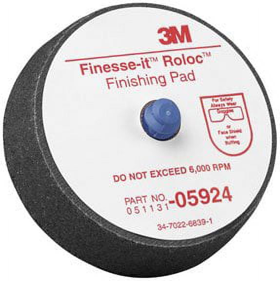 3M 05924 Finesse-it Roloc 3" Finishing Pad (12 Pads) - Walmart.com