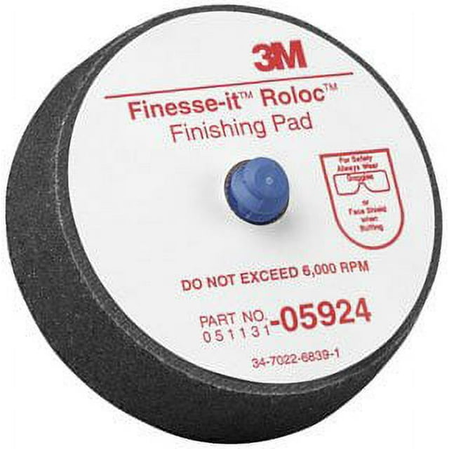 3M 05924 Finesse-it Roloc 3" Finishing Pad (12 Pads) - Walmart.com