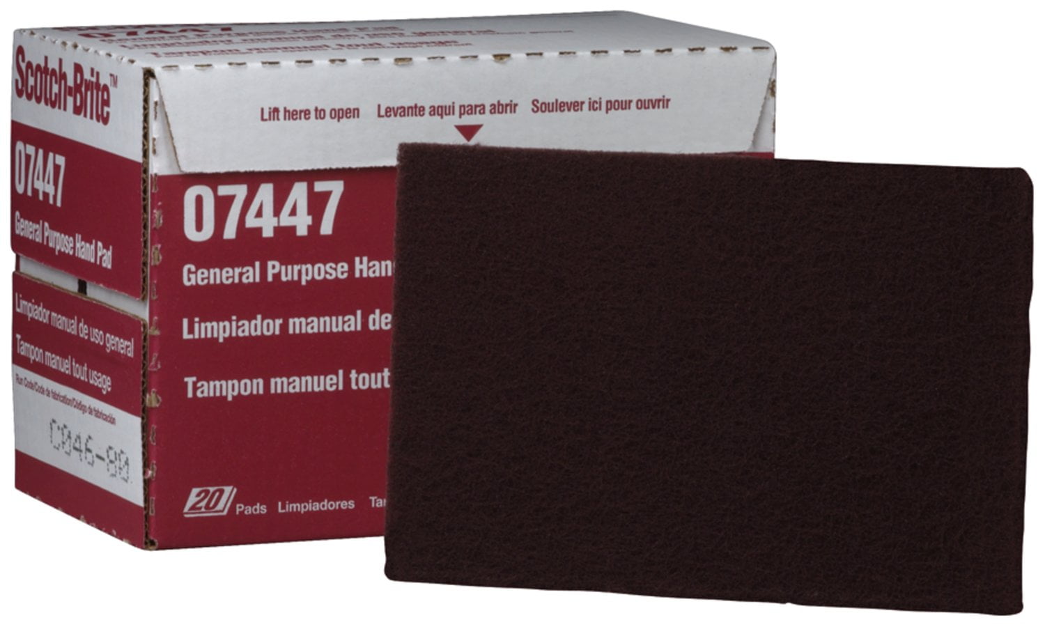3M Scotch-Brite Maroon General Purpose Sanding Sponge, Hand Pad for ...