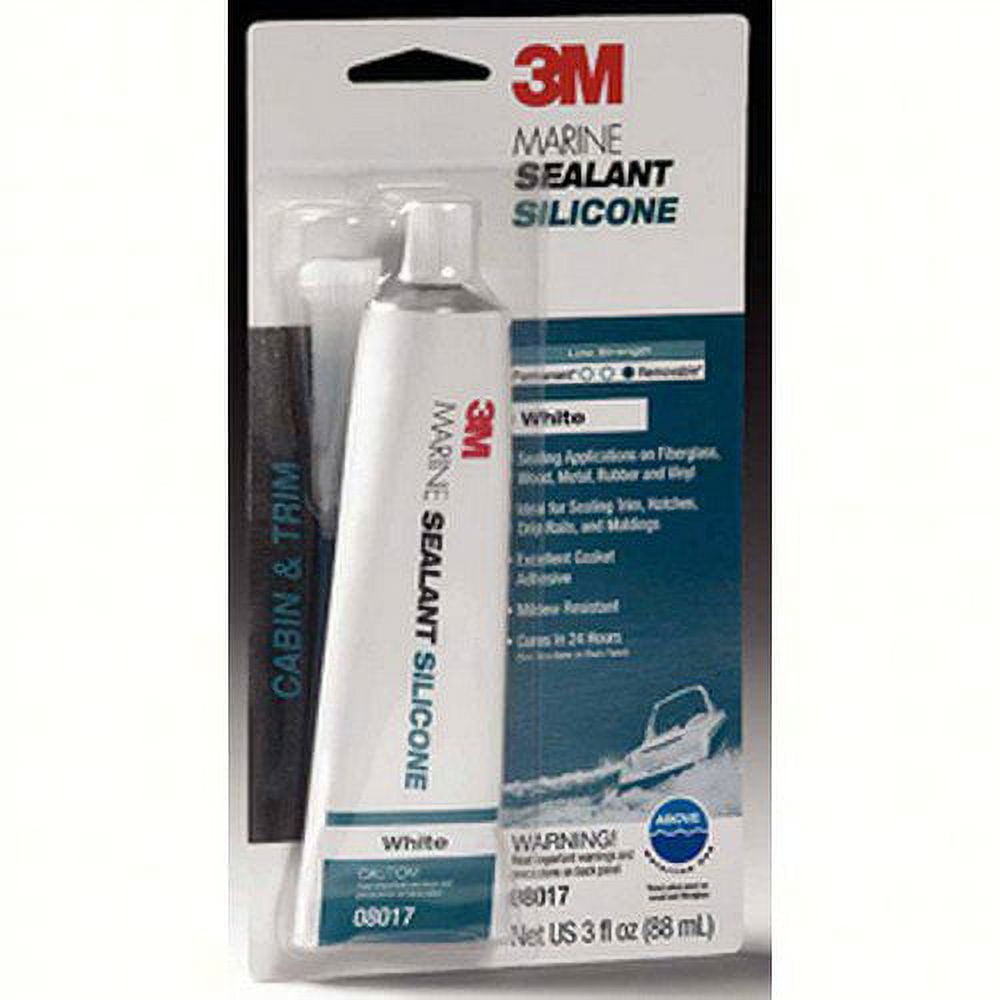 3M 08017; Mildew Res. Silicone-White 3 Oz - Walmart.com