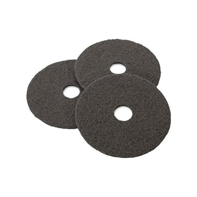 3M 08379 Stripper Floor Pad 7200, 17", Black, 5 Pads/Carton - Walmart.com