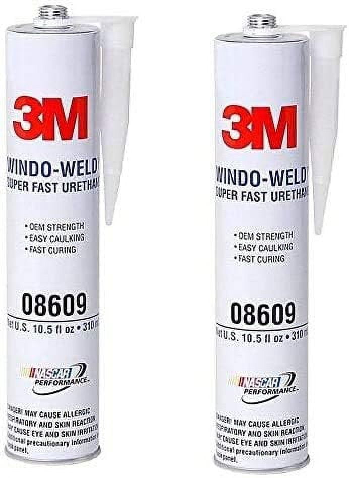 3M 08609 Window-Weld Super Fast Urethane Black Cartridge - 10.5 fl oz ...