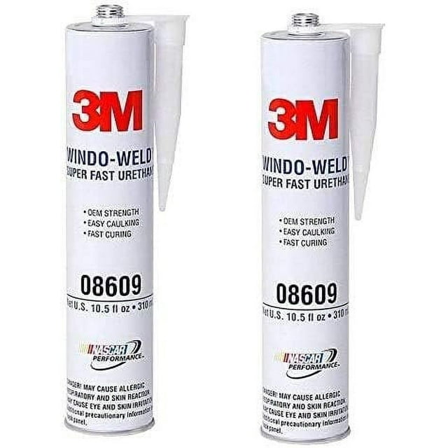 3M 08609 Window-Weld Super Fast Urethane Black Cartridge - 10.5 fl oz ...