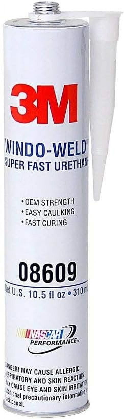 3M 08609 Window-Weld Super Fast Urethane Black Cartridge - 10.5 fl oz ...