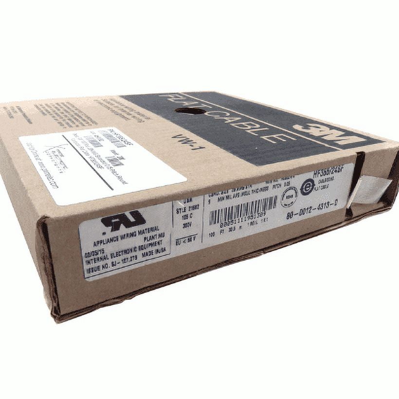 3M 100 Foot 28AWG Stranded 0.05 Pitch Round Conductor Flat Cable HF365 ...