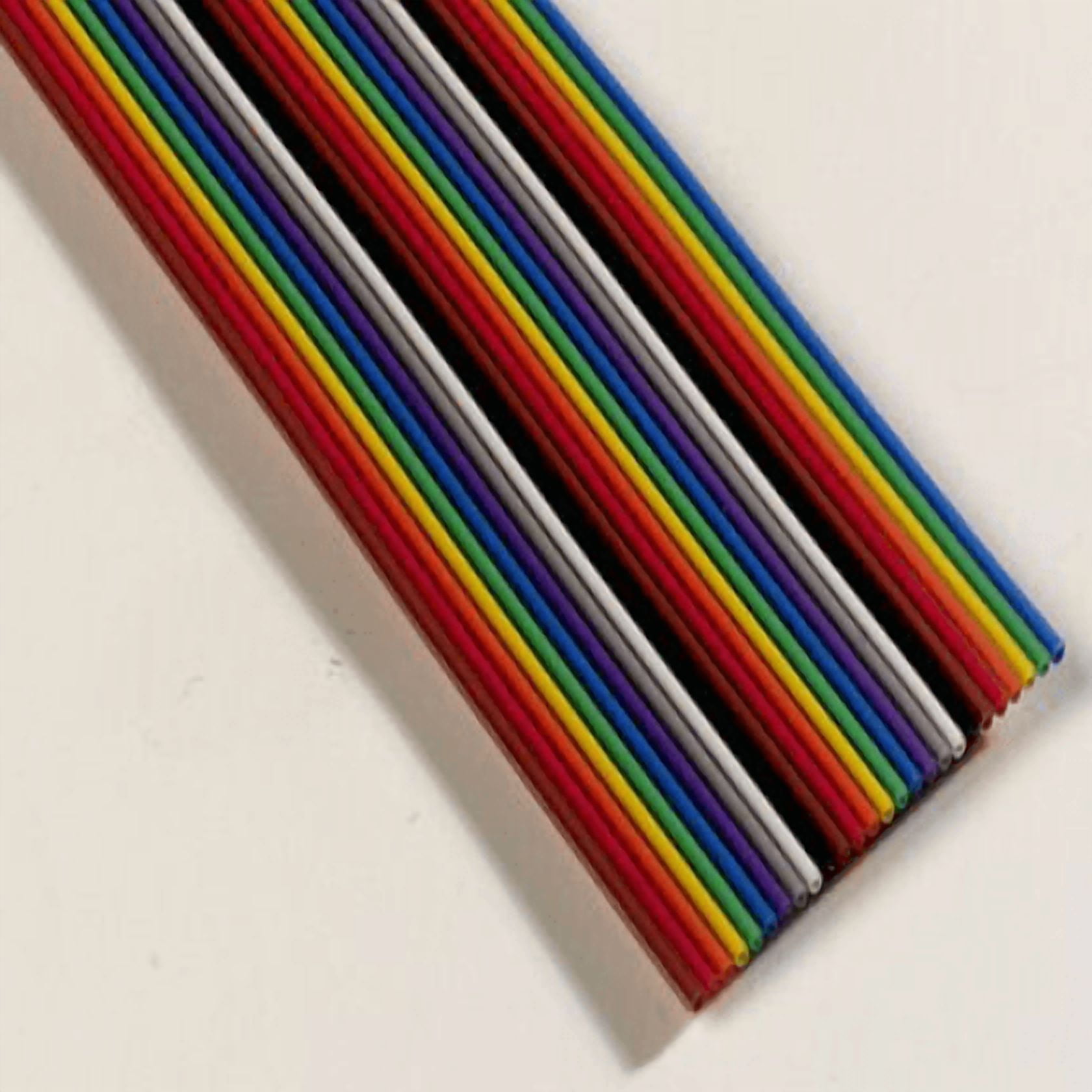 3M 100 Foot Color Coded .050 in. 28 AWG 37 Conductor PVC Flat Cable ...