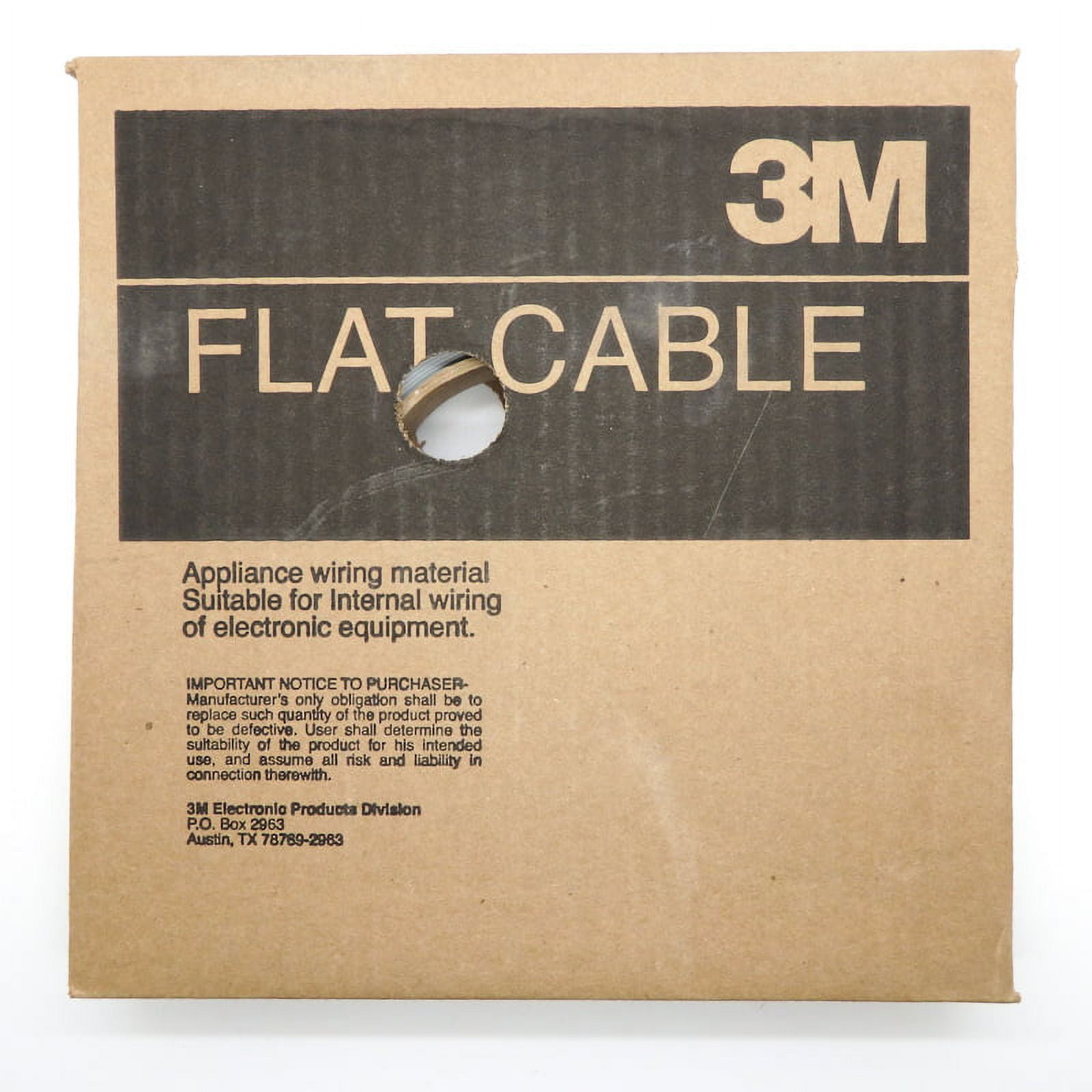 3M 100FT 26-AWG 14-Conductor Round Conductor Flat Cable 3801/14 ...