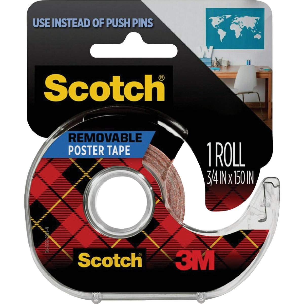 3M 109 Scotch Poster Tape - Walmart Business Supplies