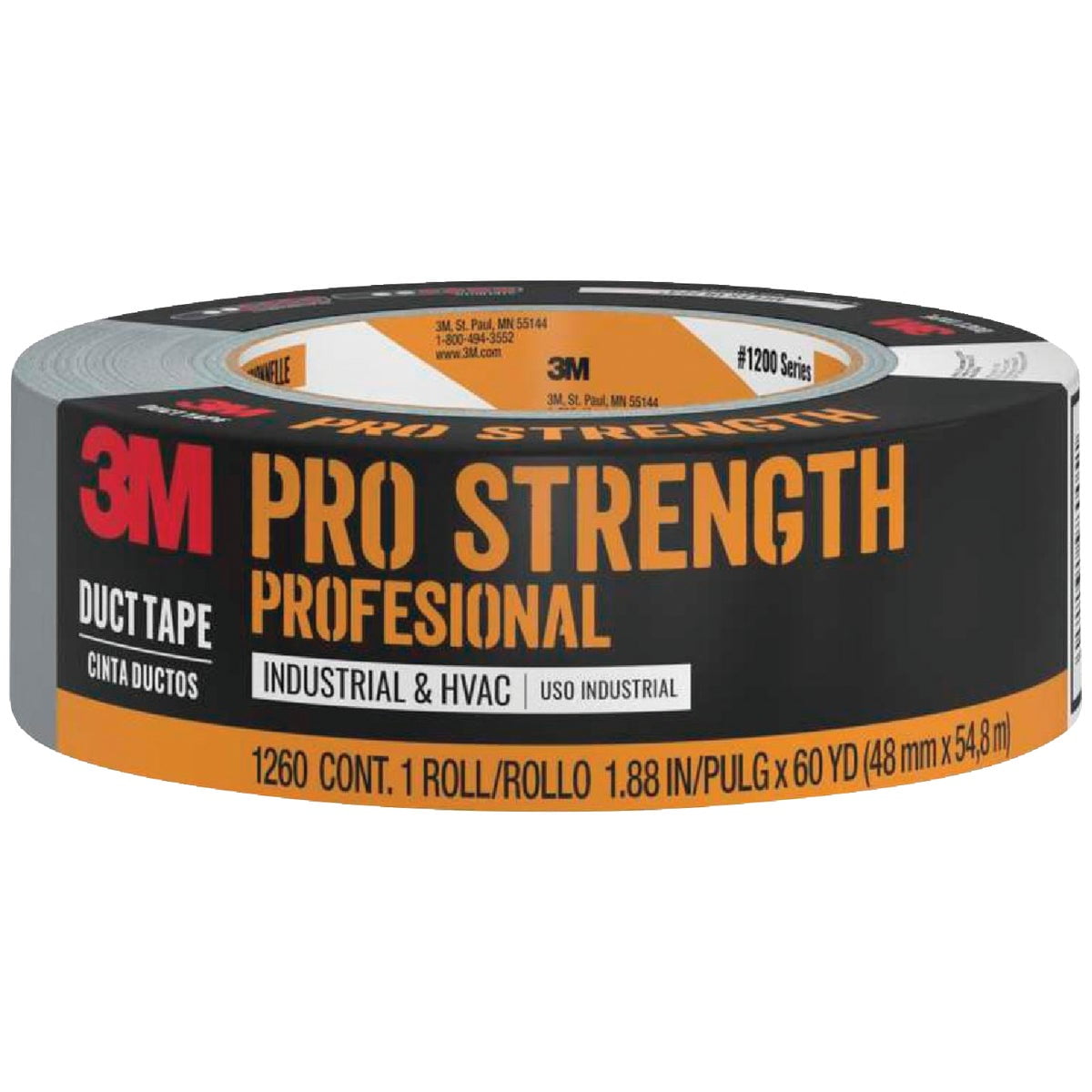 3M 1260-A 60 Yards Pro Strength Duct Tape - Walmart.com