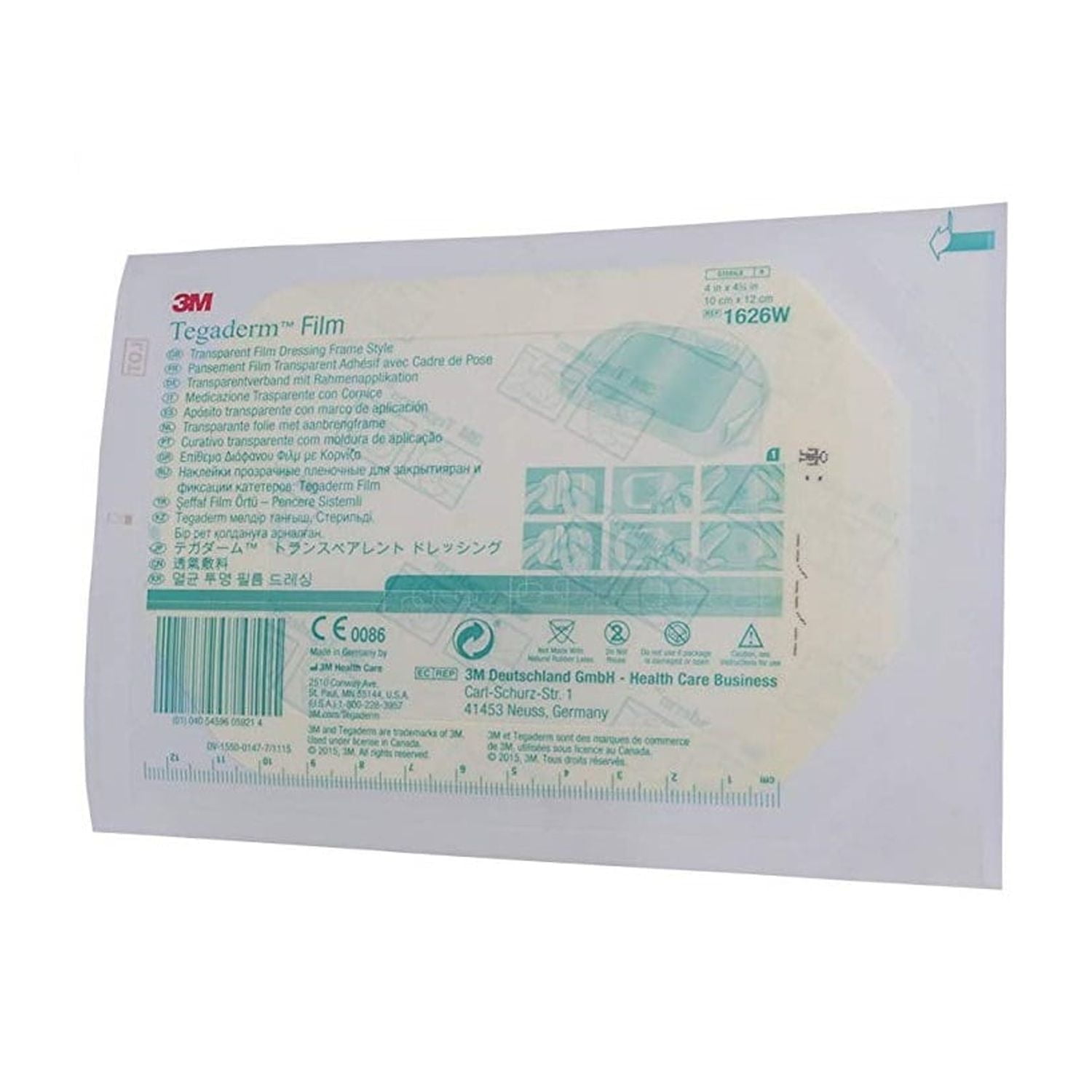 3M 1626W Tegaderm Transparent Film Dressing, Picture Frame Style, with ...