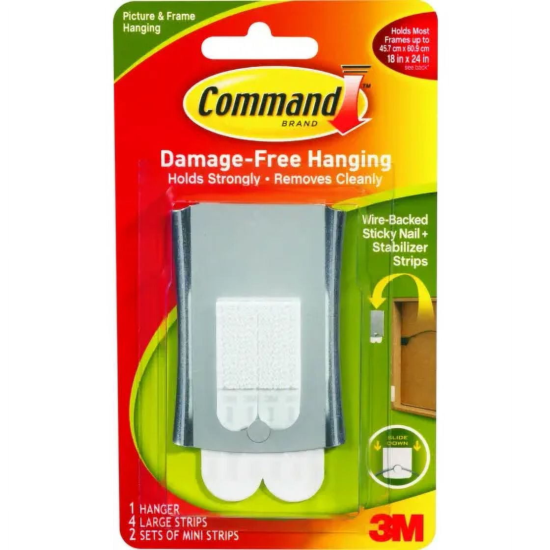 3M 17048 Command Sticky Nail Wire Hanger, Each - Walmart.com