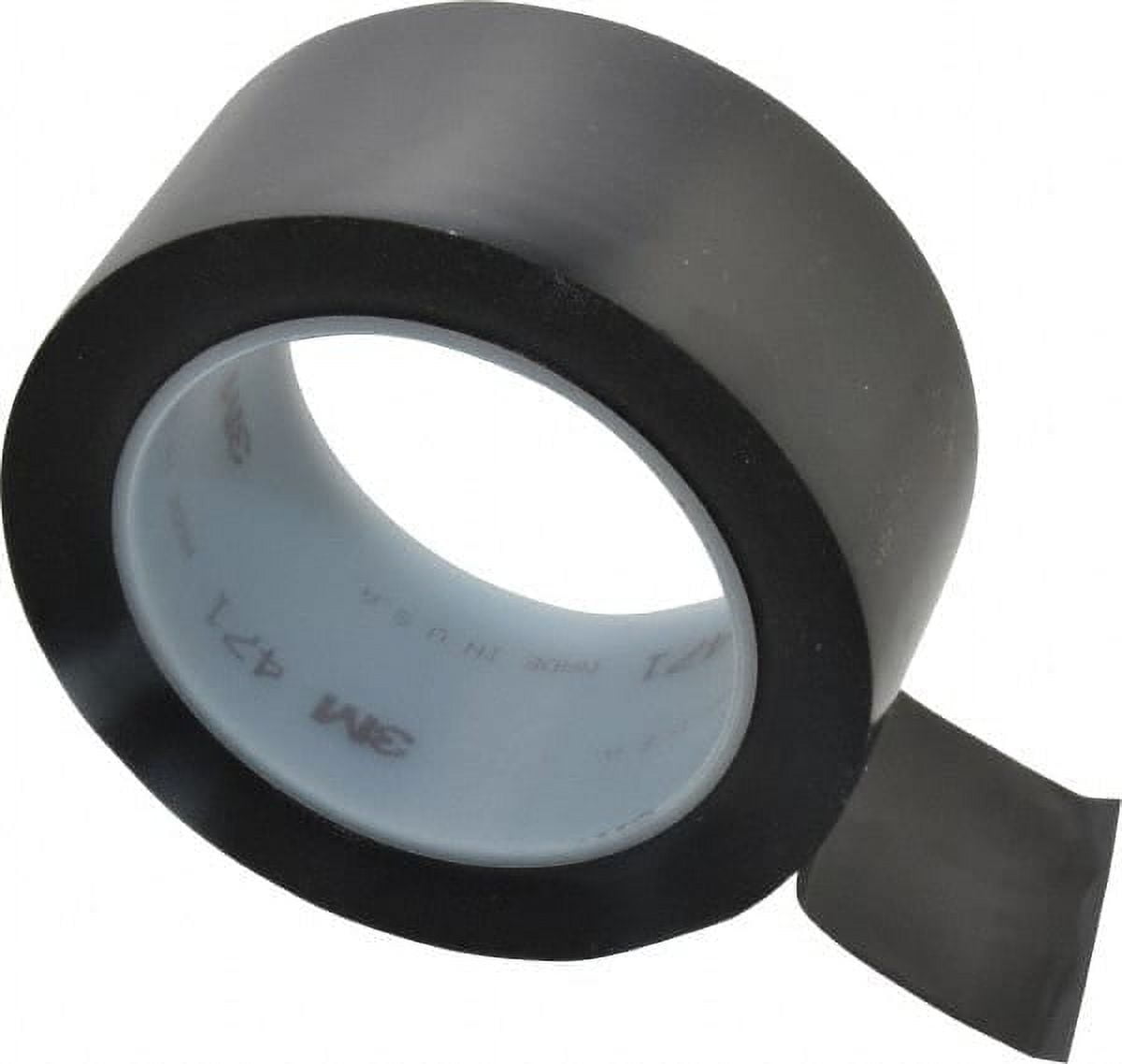 3M 2" Vinyl Floor & Egress Tape 5.2 mil, Black, Solid Color, General ...