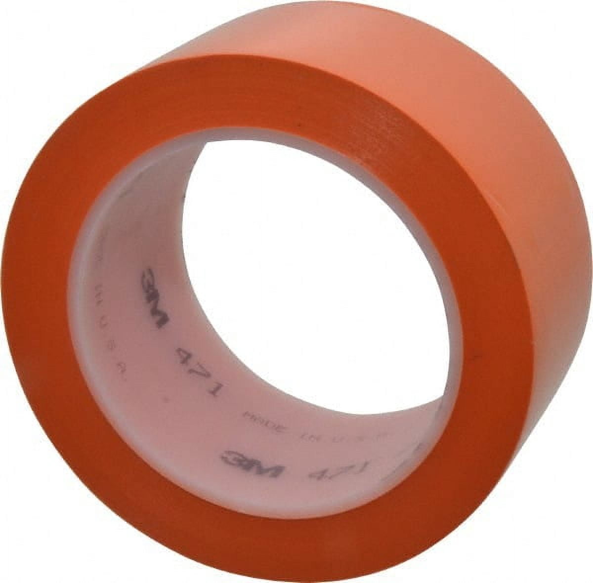 3M 2" Vinyl Floor & Egress Tape 5.2 mil, Orange, Solid Color, General ...