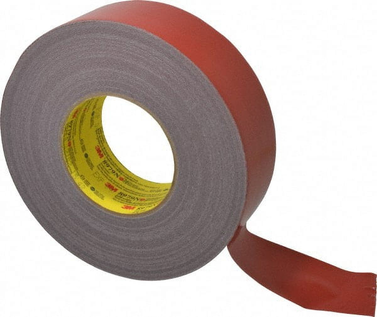 3M 2" x 55m Red Duct Tape 12.1 mil, Rubber Adhesive, Polyethylene Film ...