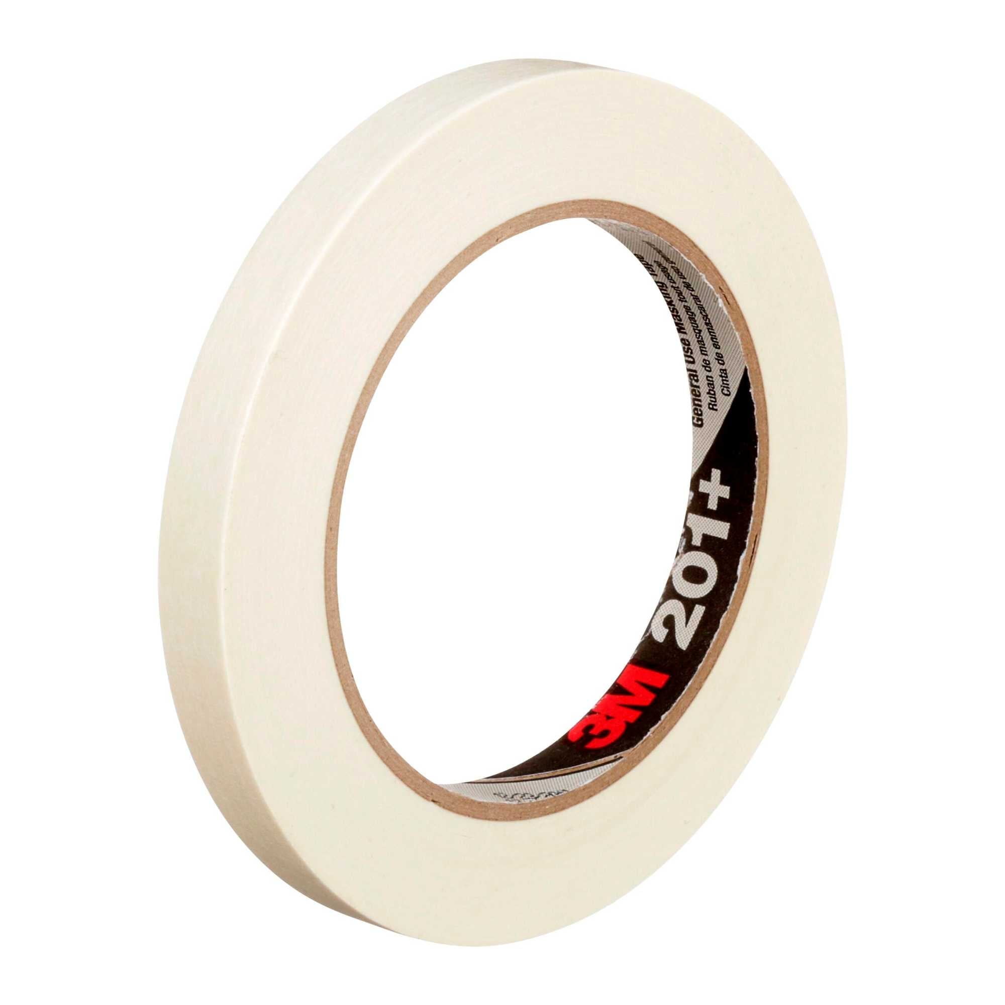 3M 201+ General Use Masking Tape, 0.5 Inch x 60 Yards, Tan - Walmart.com