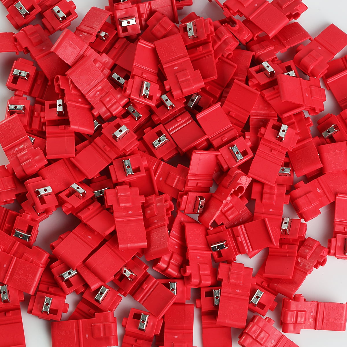 3M 22-18 Gauge Double Bladed Scotch Lok, Red 3M# 558 PACK 100 - Walmart.com