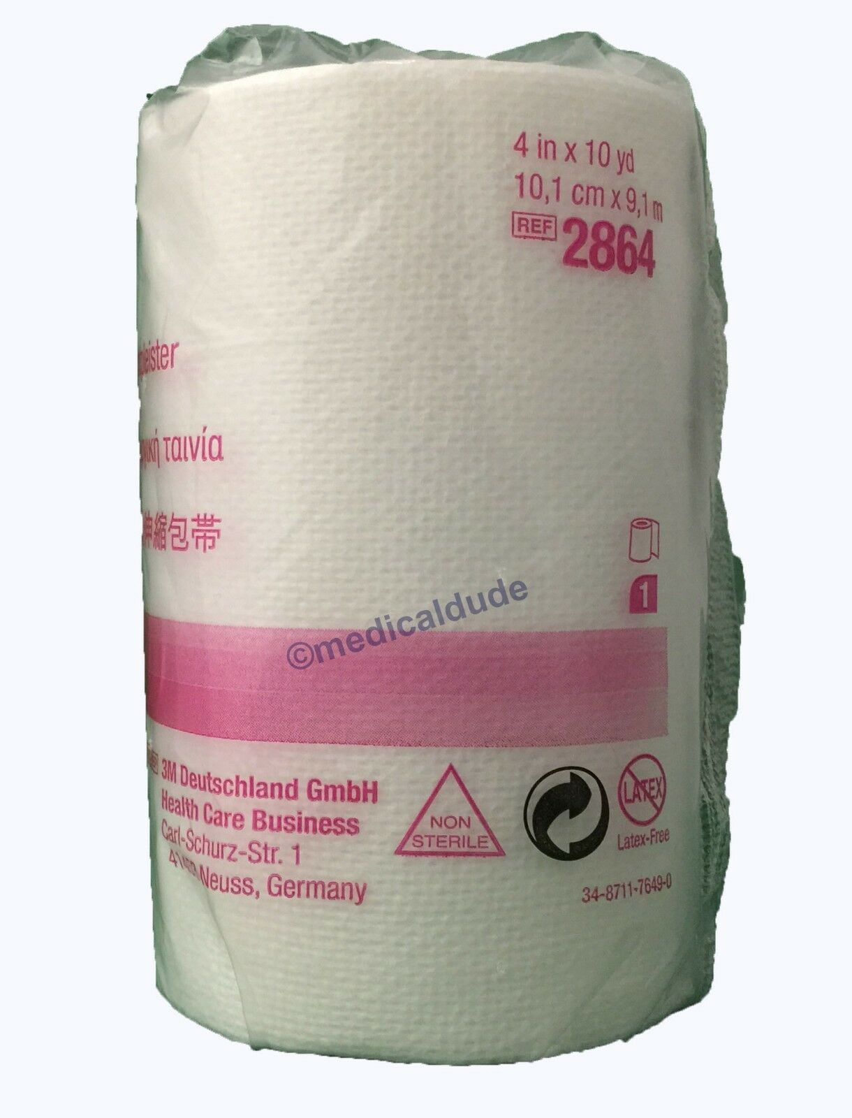 3M Medipore H Soft Cloth Surgical Tape, 4 in. x 10 yds., Hypoallergenic ...