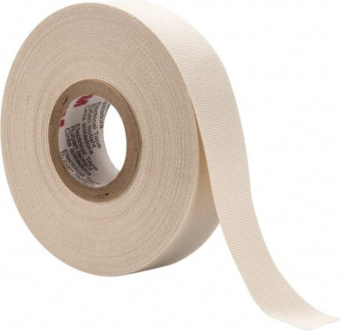 3M 3/4" x 66' x 7 mil White Glass Cloth Electrical Tape Rubber Adhesive ...