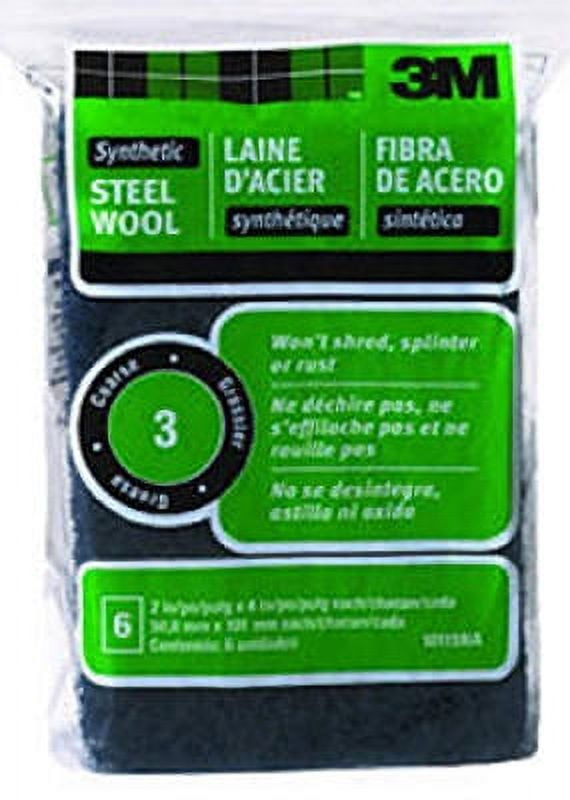 3M #3 Coarse Synthetic Steel Wool Pad, Each - Walmart.com