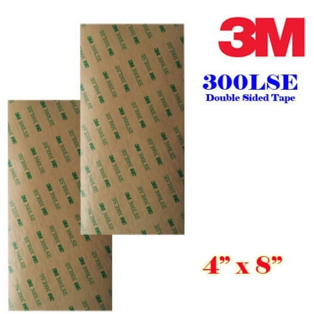 3M 300LSE 4" x 8" (2 Sheets) Double Sided Sticky Adhesive Tape High ...