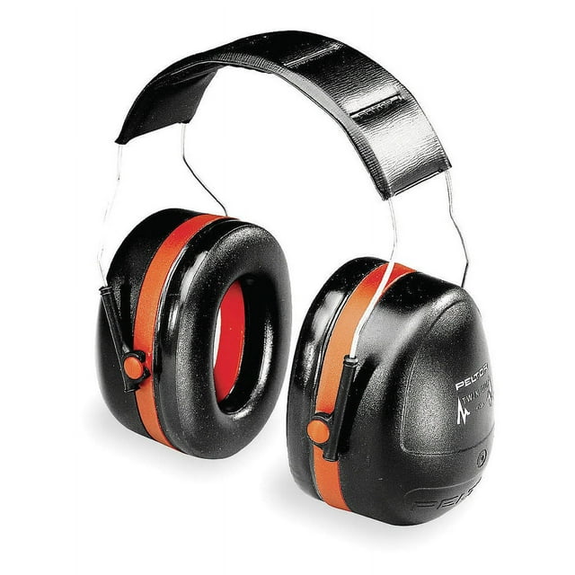3M 30dB Over-the-Head Ear Muff, Black/Red; ANSI S3.19-1974 H10A ...