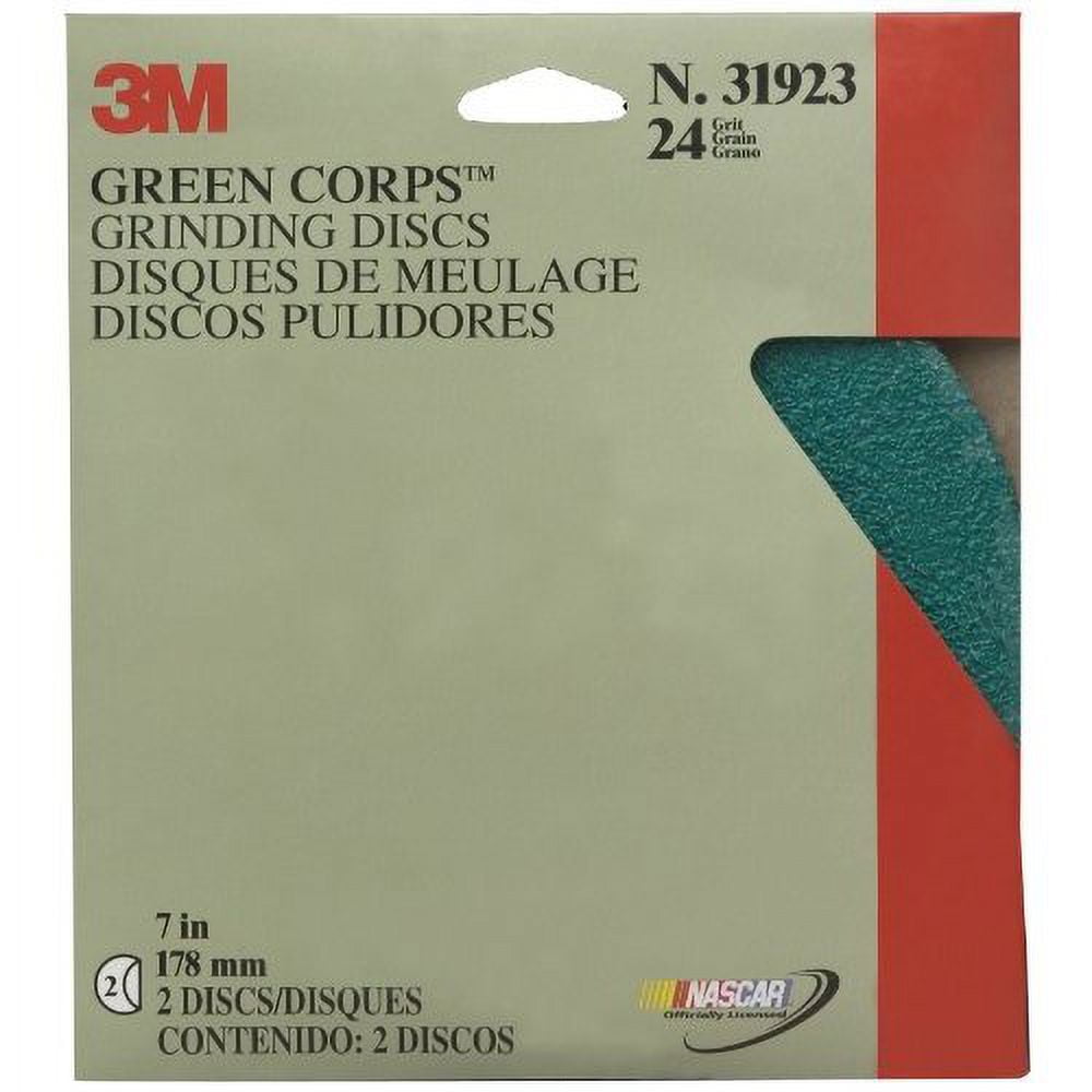 3M 31923 Green Corps 7" x 7/8" 24 Grade Grinding Disc - Walmart.com