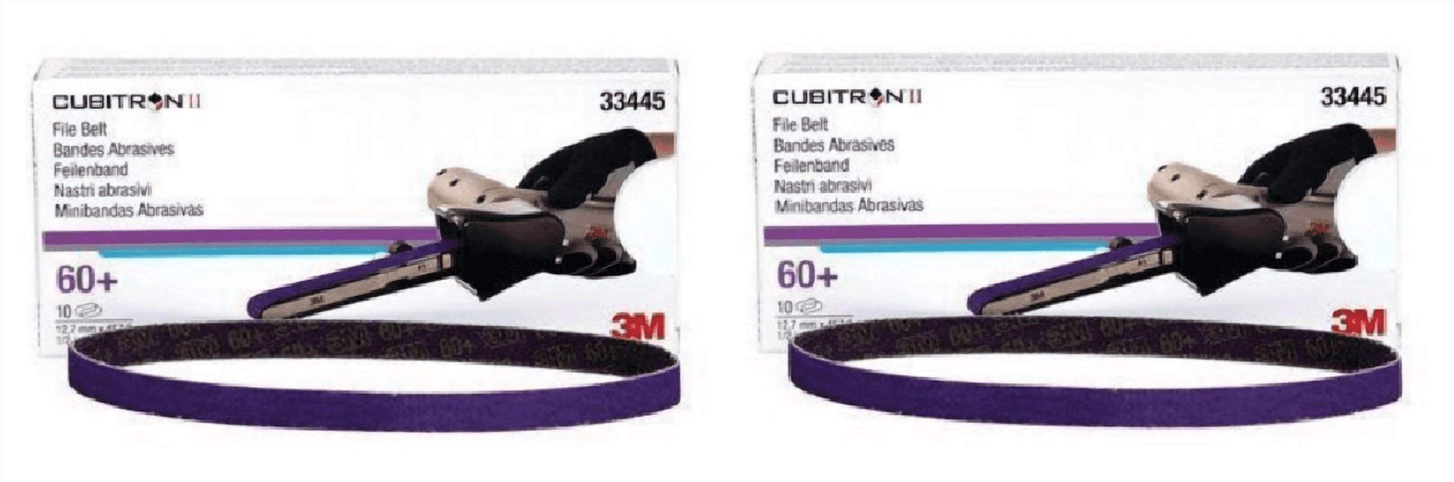 3M 33445 Cubitron II 1/2" x 18" File Belt - 10 Belts/Box (2 Pack ...