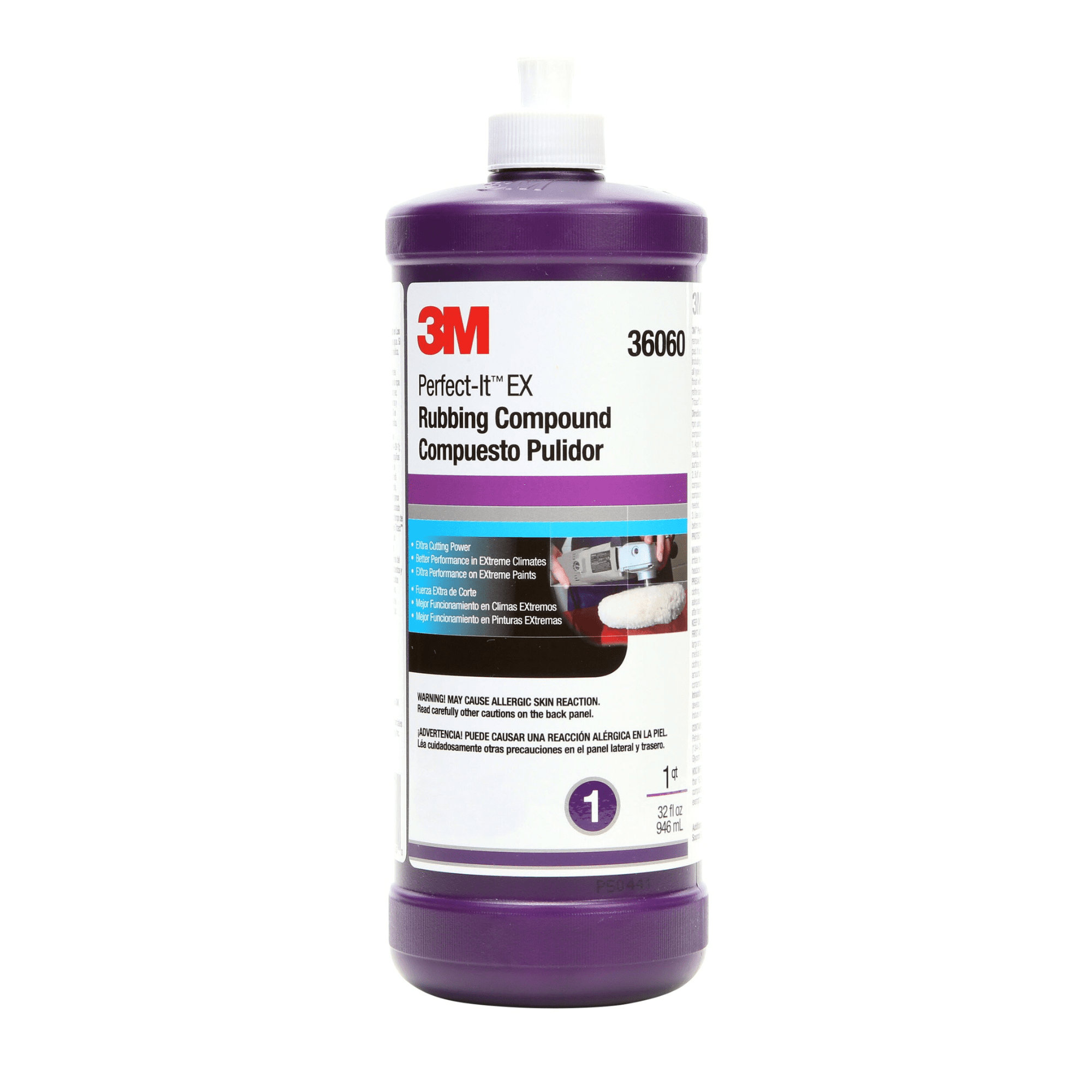 3M Perfect-It EX Auto Scratch Removal Rubbing Compound Quart, 36060 - Walmart.com