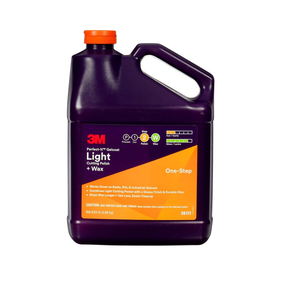 3M 36111; Gelcoat Light Cut Polish-Wax Gallon - Walmart.com
