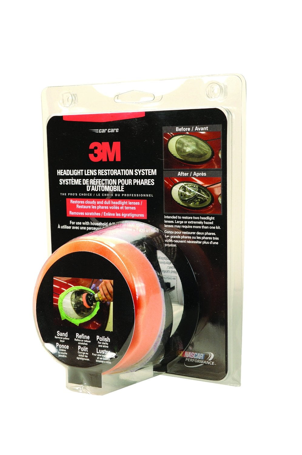 3M 39008 Headlight Lens Restoration System - Walmart.com