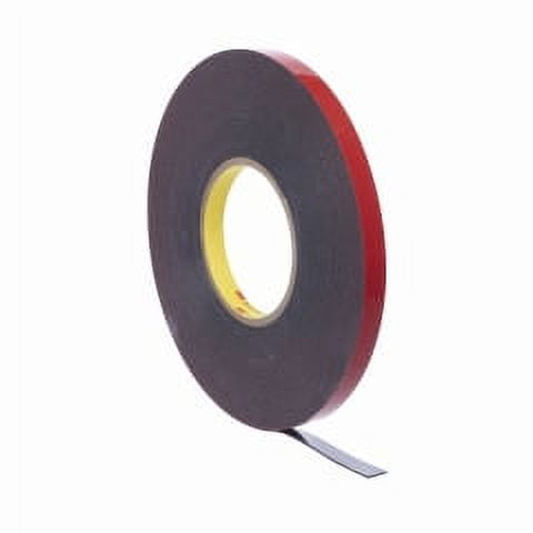 3M 3M - 06386 - Automotive Acrylic Plus Attachment Tape, Black, 1/4 In ...
