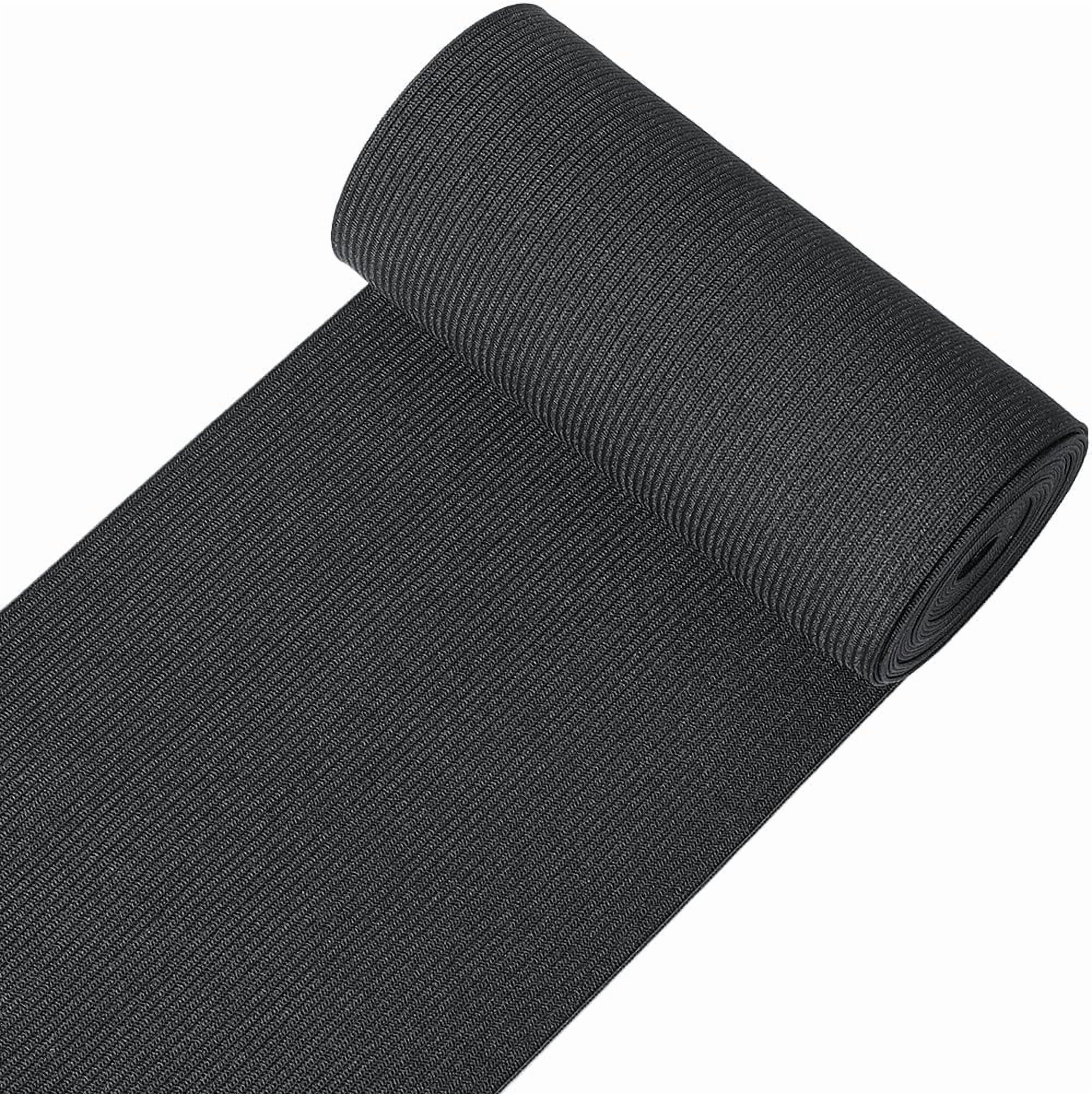 3M 4.7 Inch Elastic Spool Band Black Heavy Stretch High Elasticity Flat ...