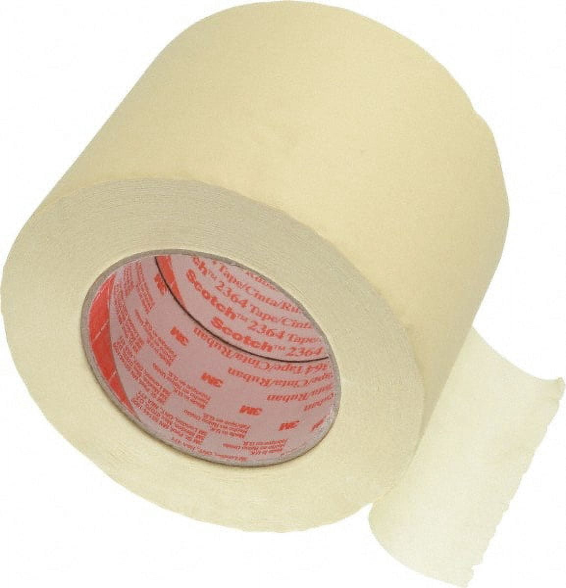 3M Strong 4" Wide x 180' Long Tan Paper Masking Tape, 6.5 mil Thick, 24 ...