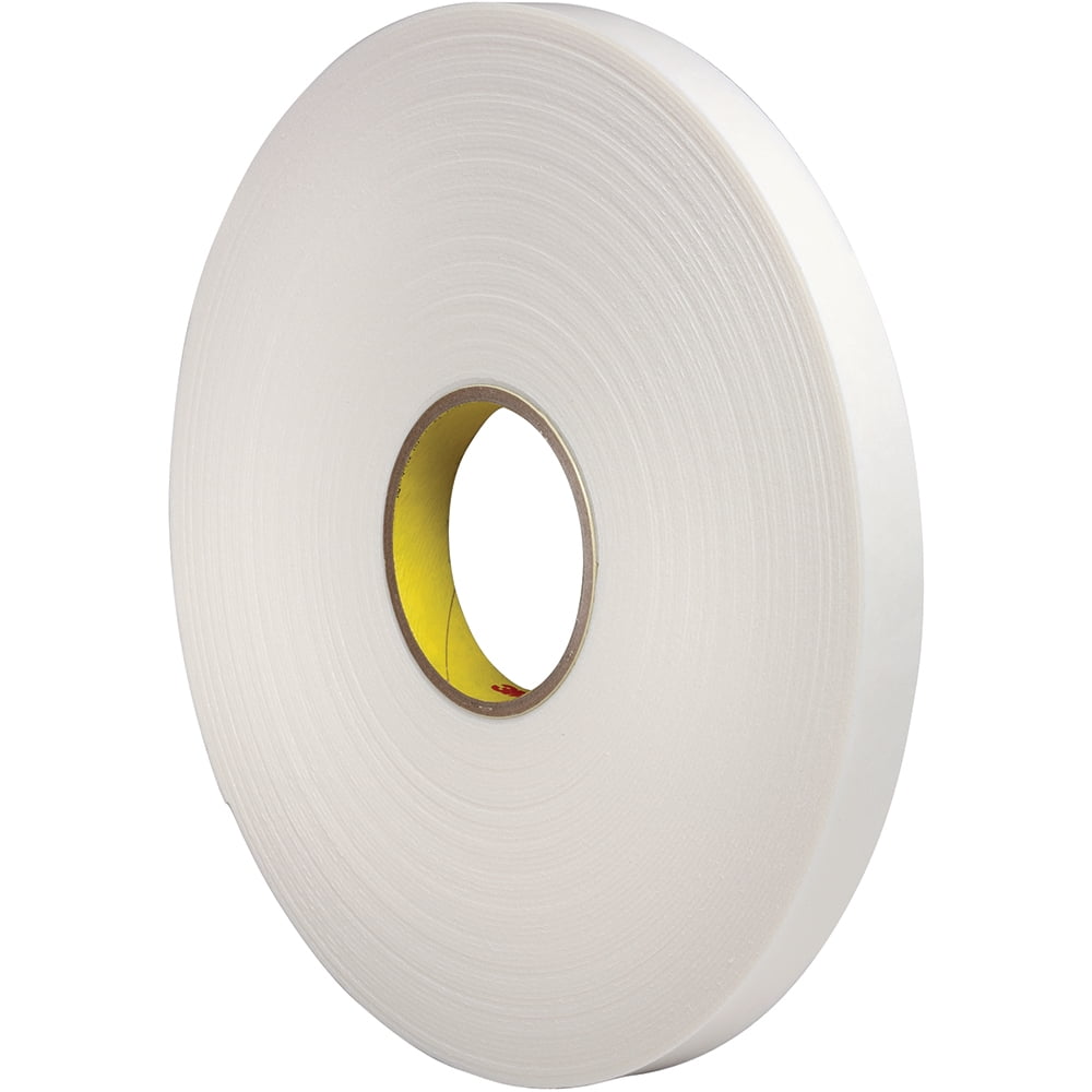 3M 4466 Double Sided Foam Tape 1/2" x 36 yds. 1/16" White 18/Case T9534466 - Walmart.com