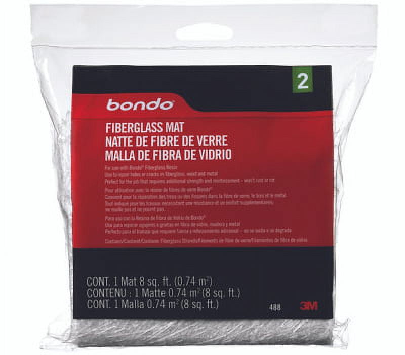 3M 488 Bondo Soft 8 Square Foot Fiberglass Mat - Walmart.com