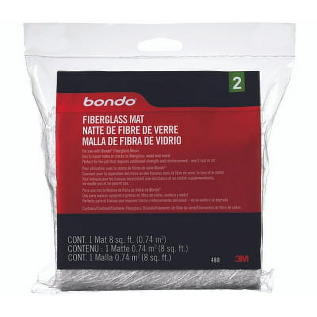 3M 488 Bondo Soft 8 Square Foot Fiberglass Mat - Walmart.com