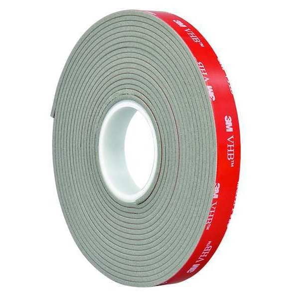 3M 4991 3M 4991 VHB Tape 1" x 5yd, Gray, 90 mil - Walmart.com