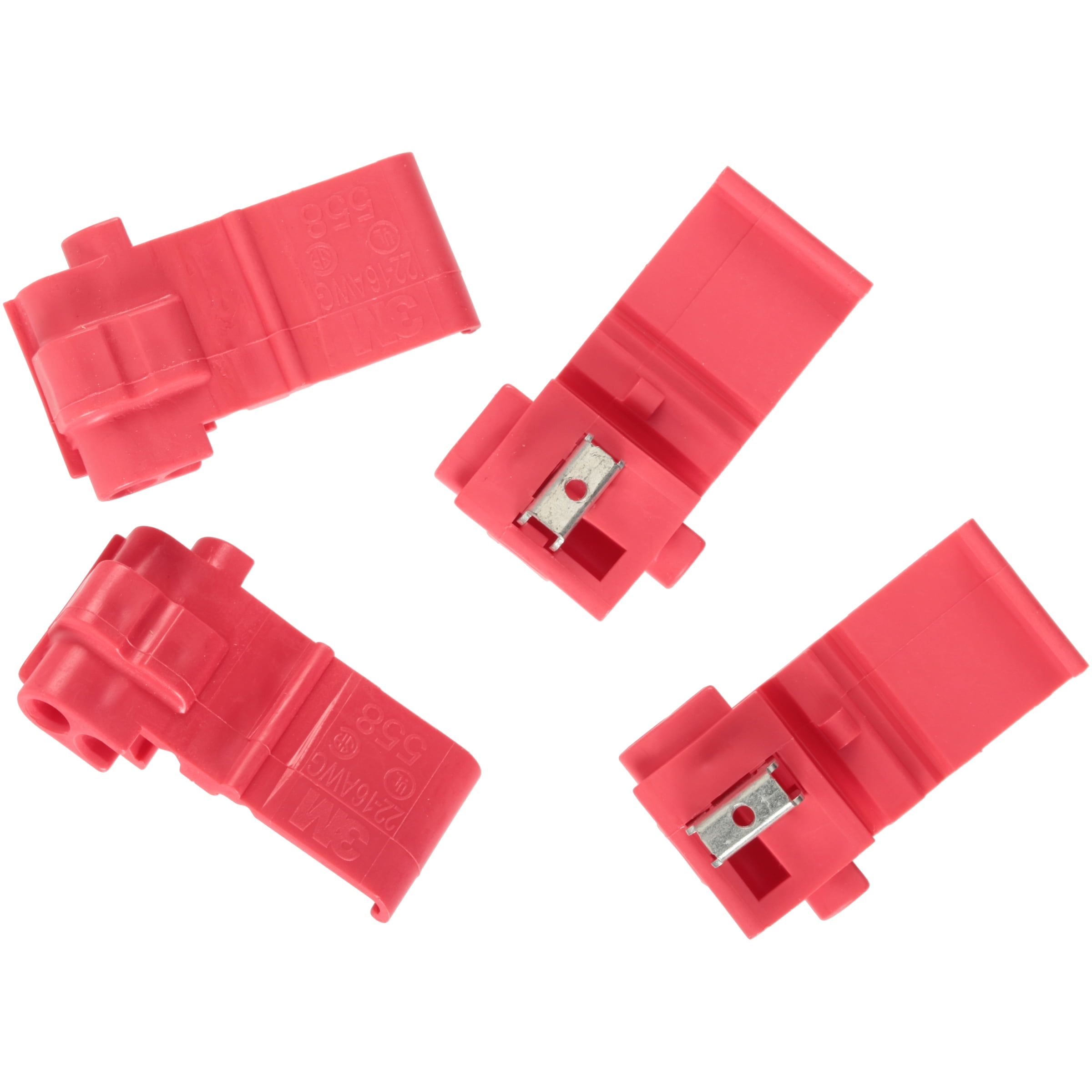 3M 540H Quick Connects Wire Connectors, Red, 4 Count - Walmart.com