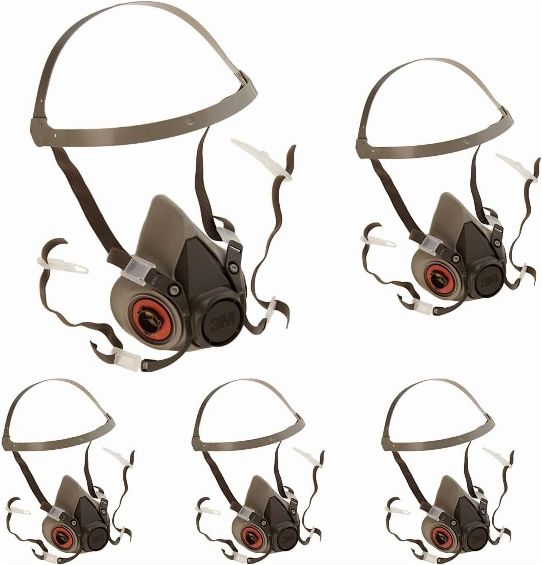 3M 6200 Respirator Half Mask Compatible with 6000 Series Cartridge ...