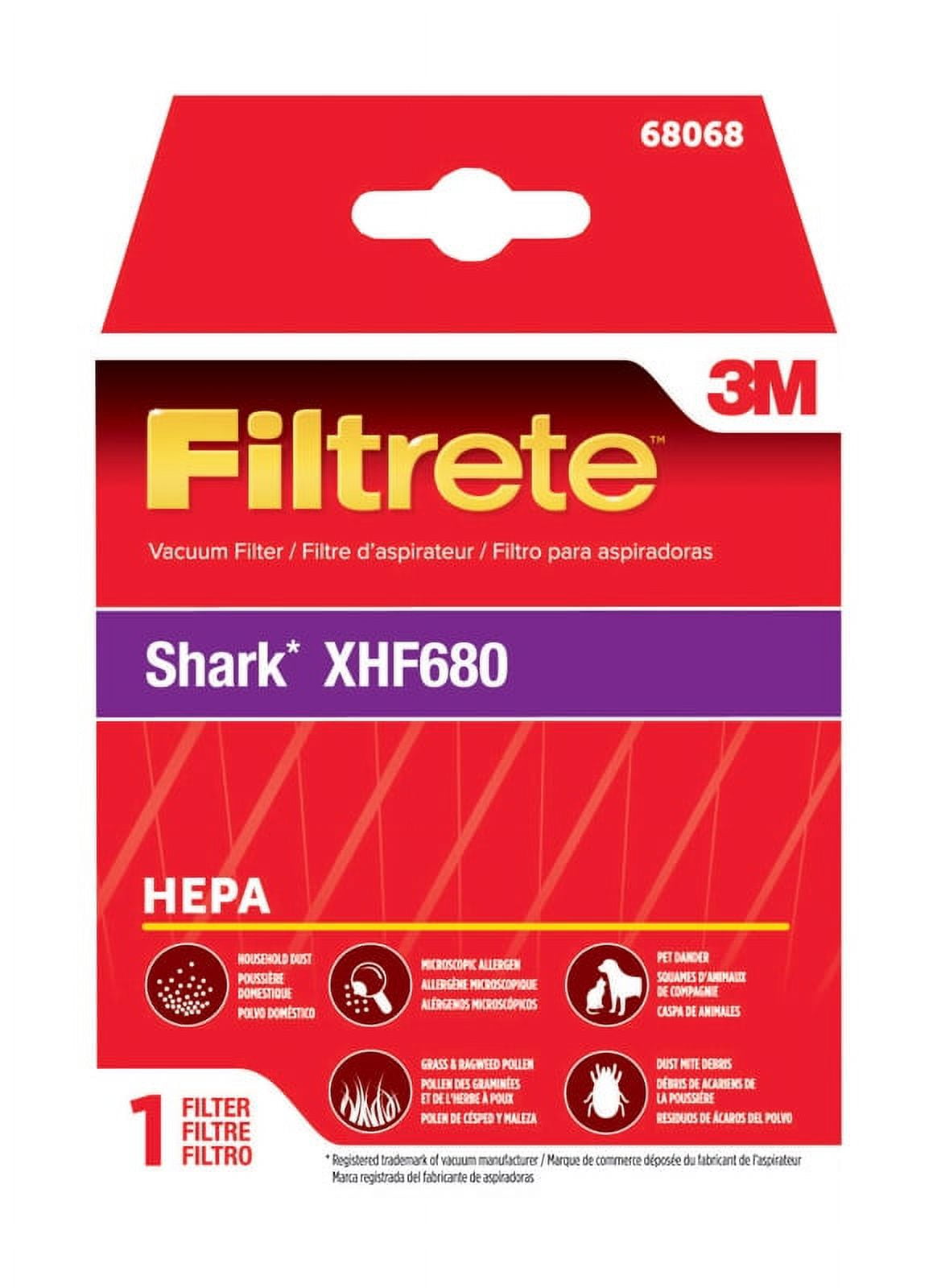 3M 68068 Filtrete HEPA Vacuum Filter - Walmart.com