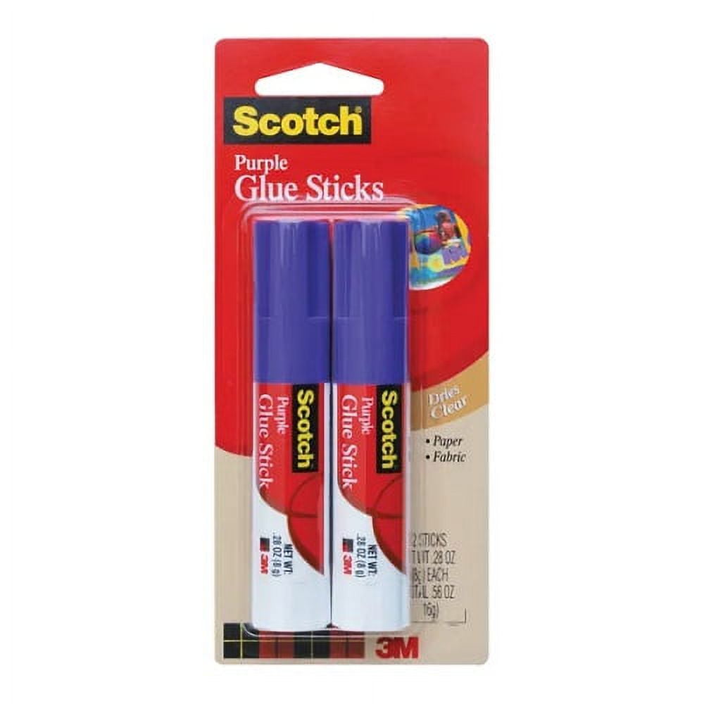 3M - 7010383411 - Scotch Purple Glue Stick 6108-2N .28 oz 2-Pack (2EA ...