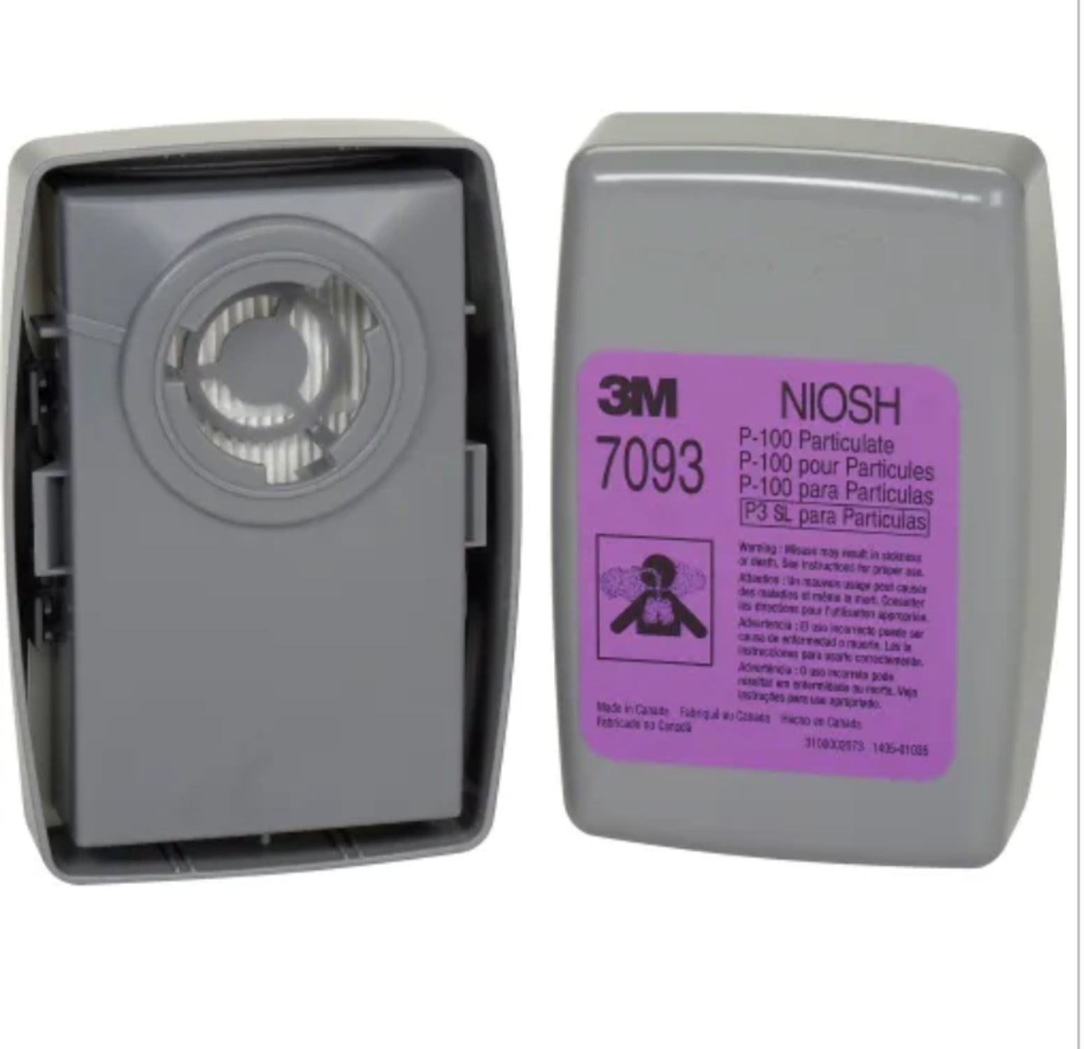 3M 7093 P100 PARTICULATE FILTERFOR 5000 TO 7000 SERIES - Walmart.com