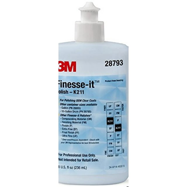 3M - 7100105534 - 3M Finesse-it Polish - K211 28793 8 oz (1EA) - Walmart.com