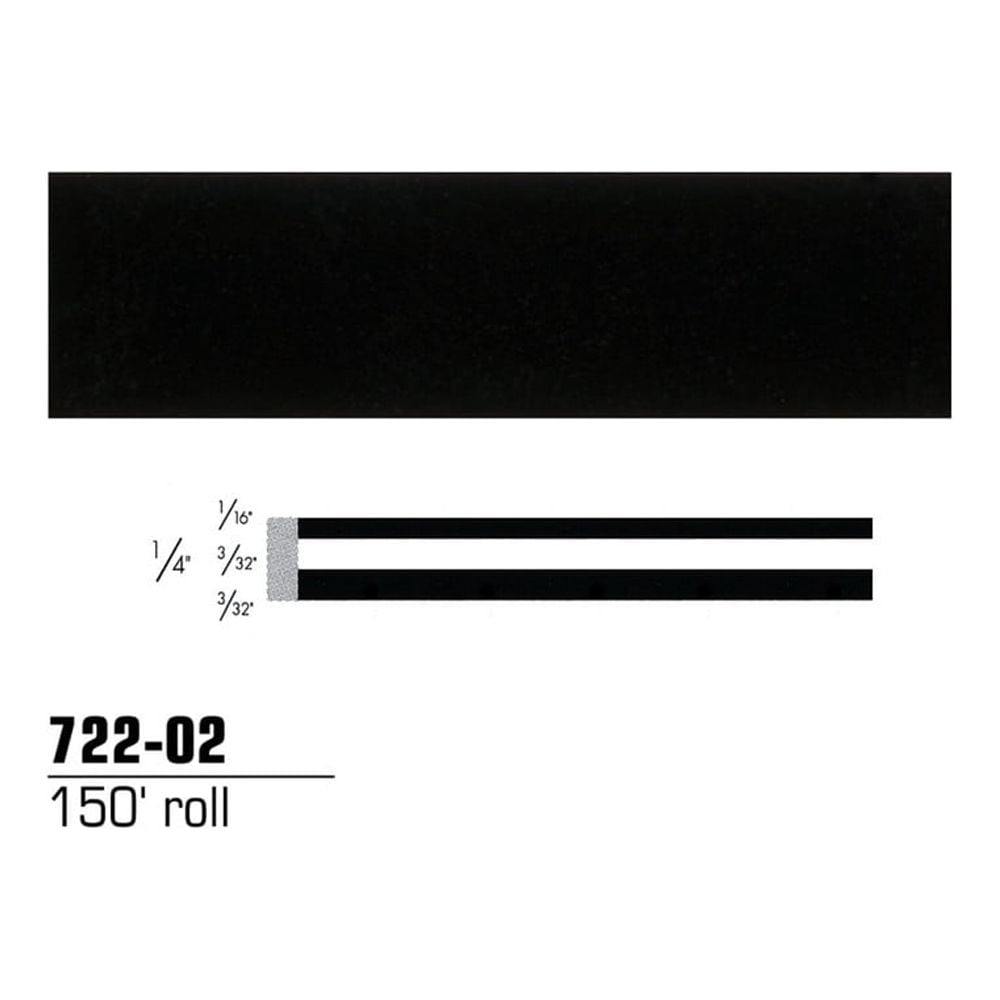 3M 72202 Scotchcal Striping Tape, Black, 1/4 in. x 150 ft. - Walmart.com