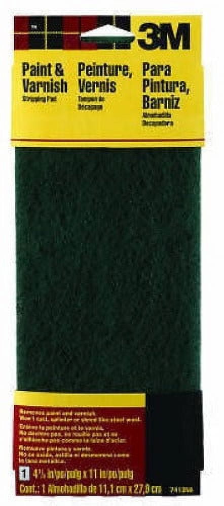 3M 7413NA 4.5" x 11" Chemical Paint & Varnish Scrubbing / Stripping Pad ...