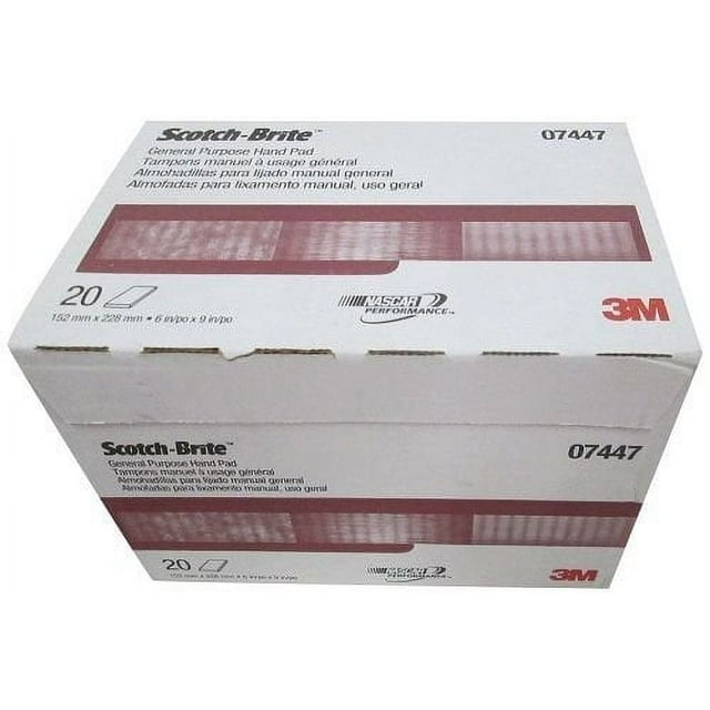 3M 7447 Scotch-Brite Maroon General Purpose Hand Pad 3 boxes (60 pads ...