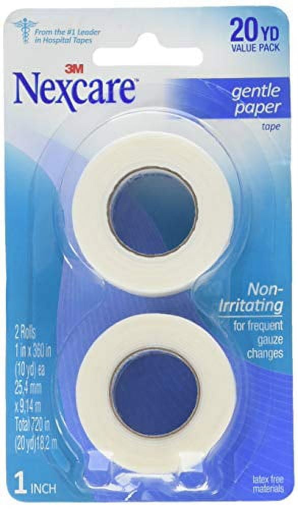 3M 781-2PK Nexcare Gentle Paper First Aid Tape 1 in. x 10 yd. 2 Rolls ...