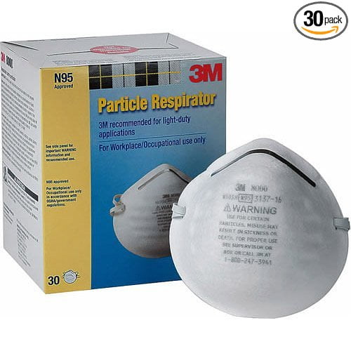 3M 8000 Particle Respirator N95, 30-Pack - Walmart.com